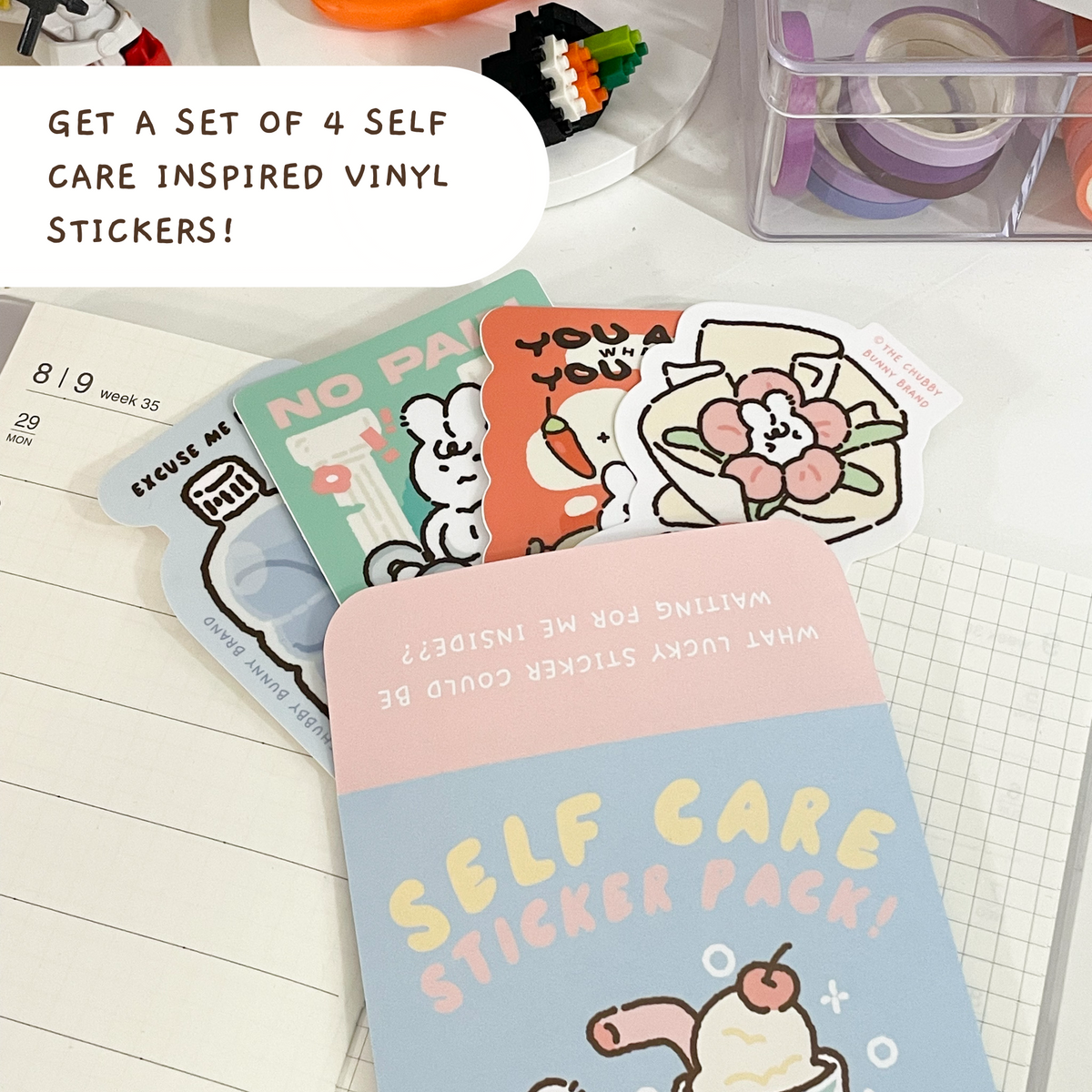 Mystery Sticker Bundle – The Chubby Bunny Brand
