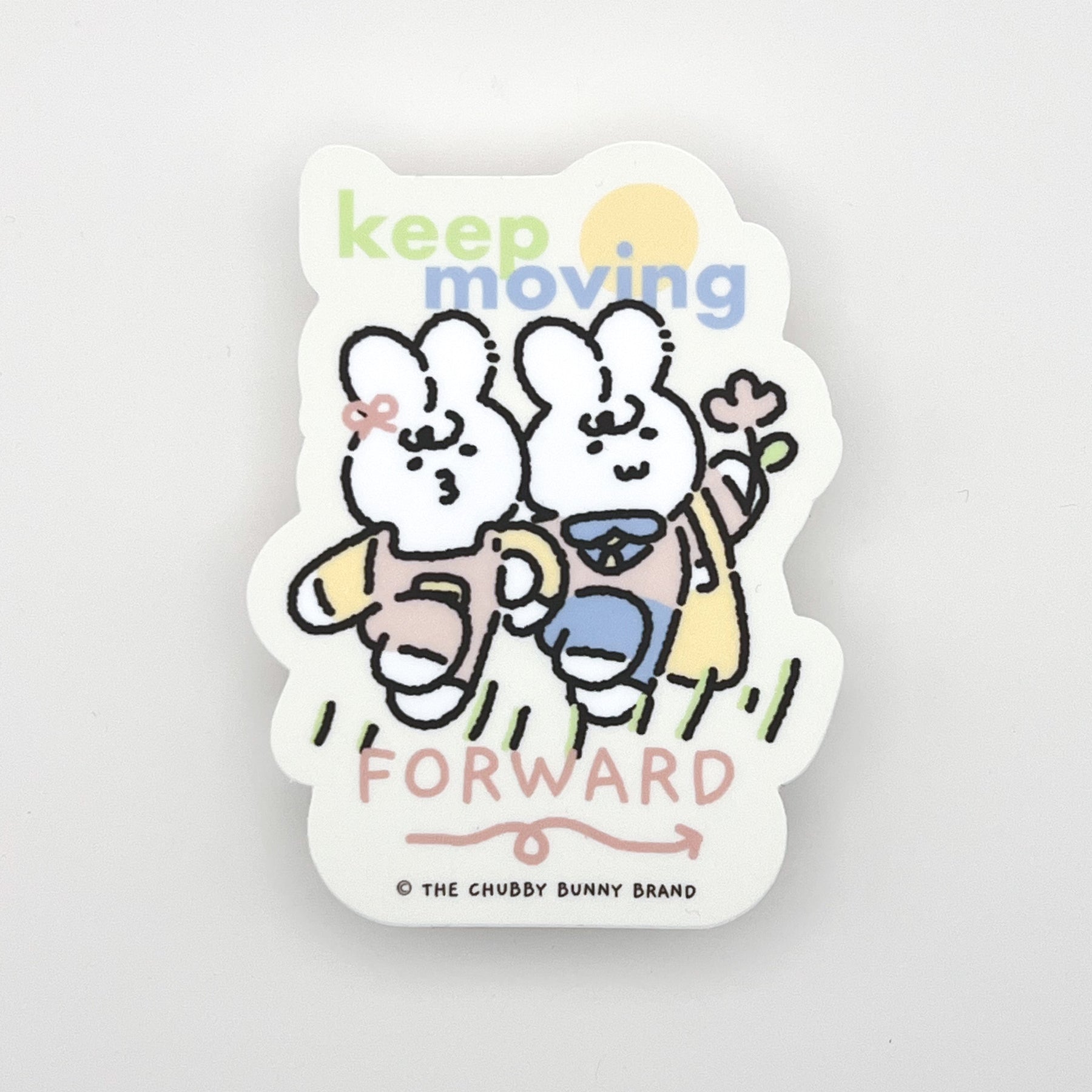 Keep Moving Forward Vinyl Sticker – The Chubby Bunny Brand